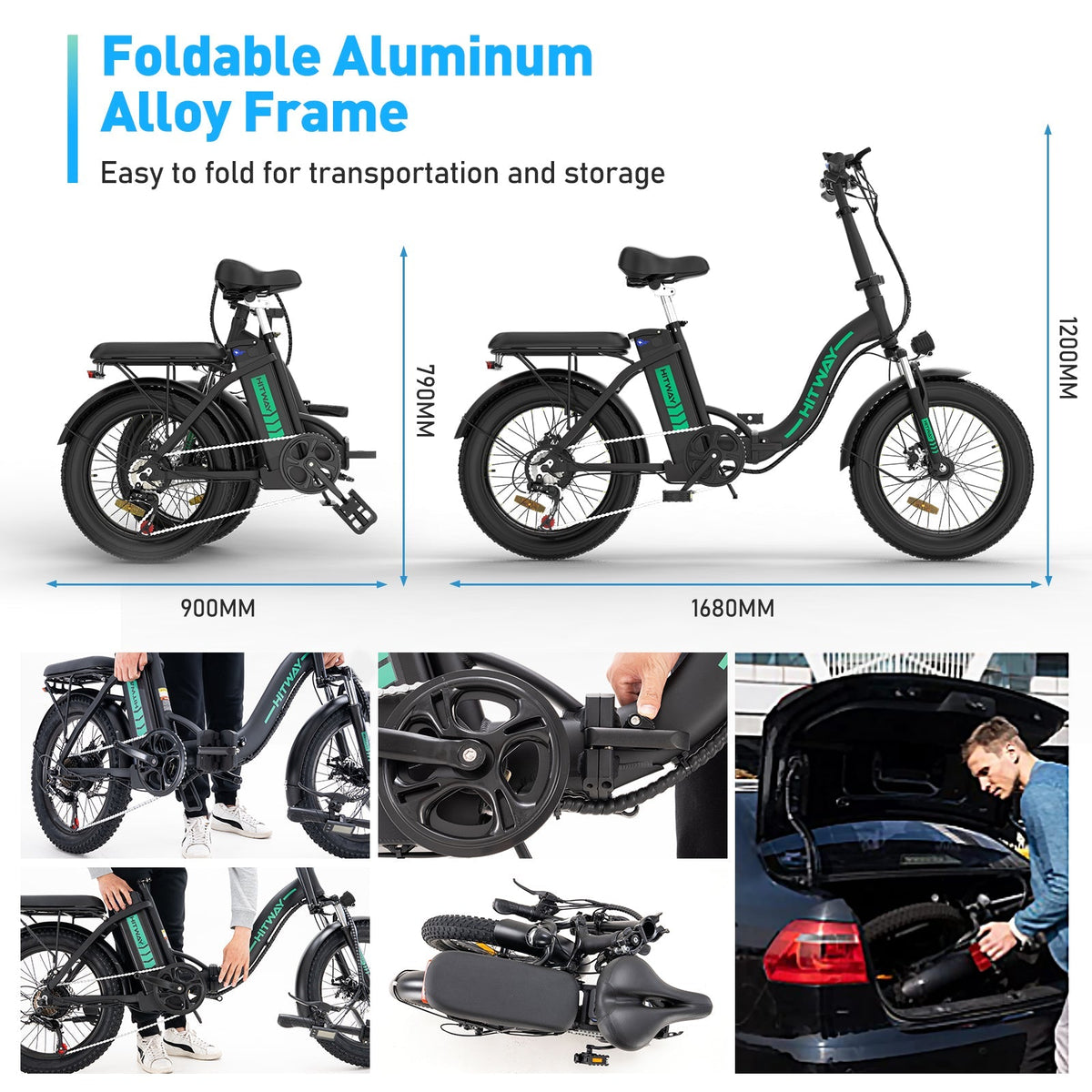 HITWAY BK6M Electric Bike 750W/48V/14Ah | HITWAY Ebike
